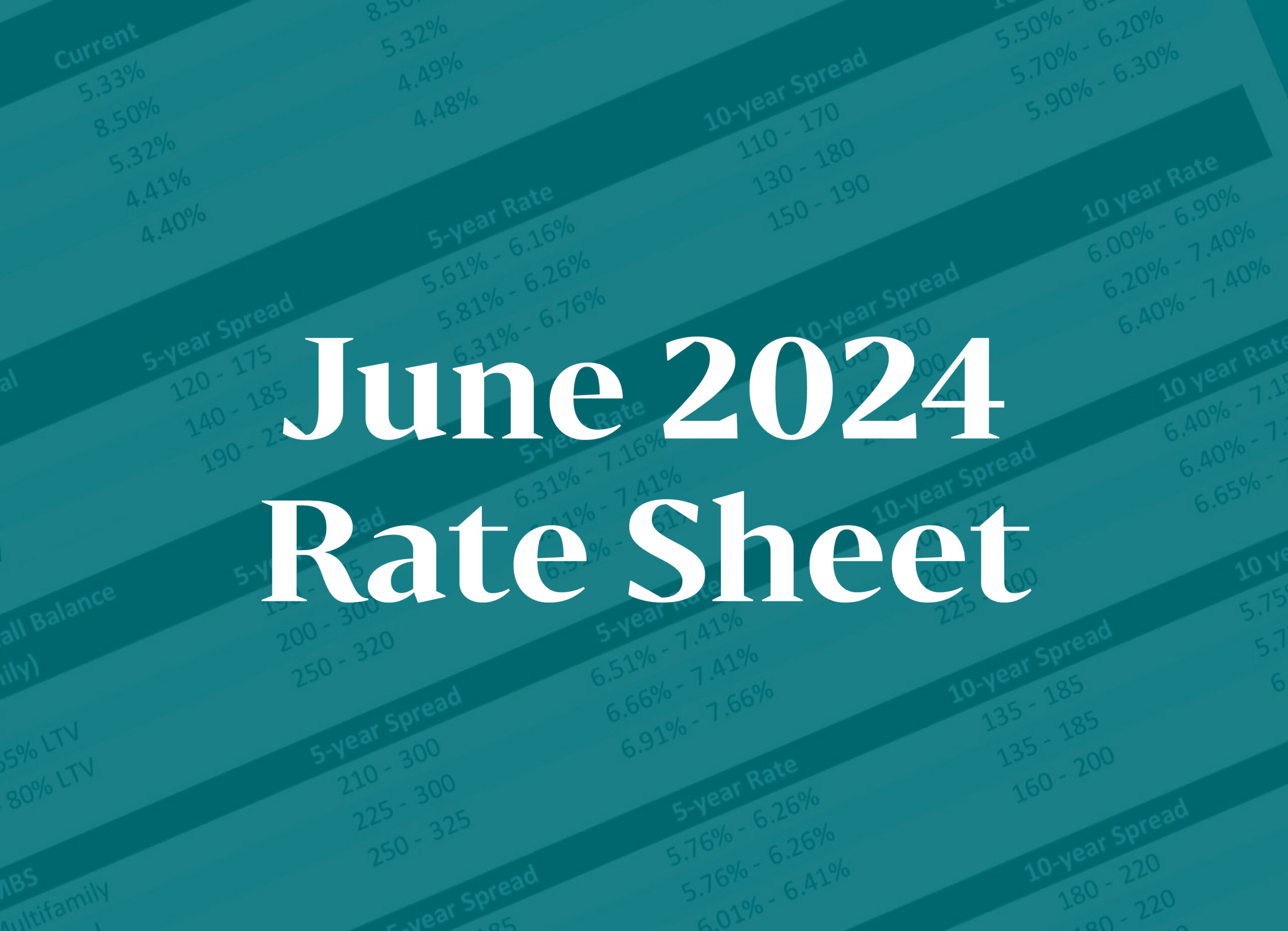 June 2024 Rate Sheet - Aline Capital